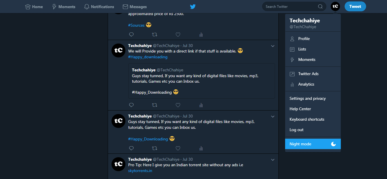 Twitter Night Mode: How to turn on Night Mode on Twitter