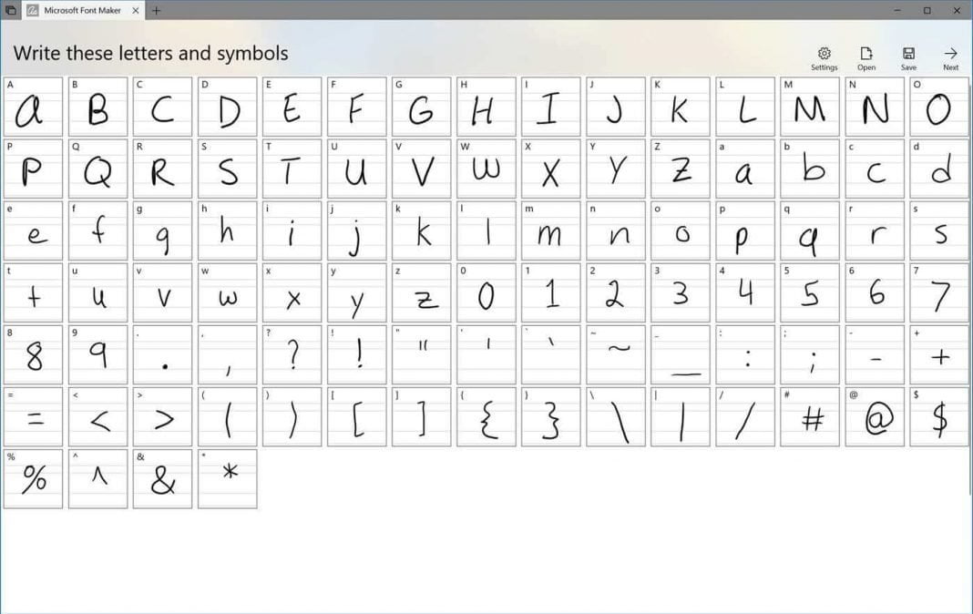 Create Your Own Fonts Via Microsoft Font Maker in Windows 10