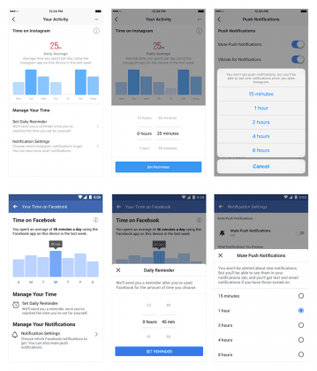Facebook and Instagram Announce New Time Management Tools