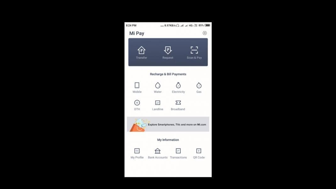 Meet Xiaomi UPI Payment App Mi Pay