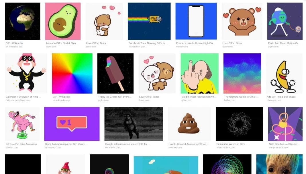 You can now share GIFs directly from Google Images