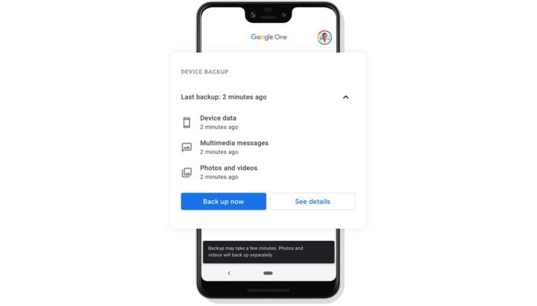 Google One now comes with Automatic Phone Backup Feature