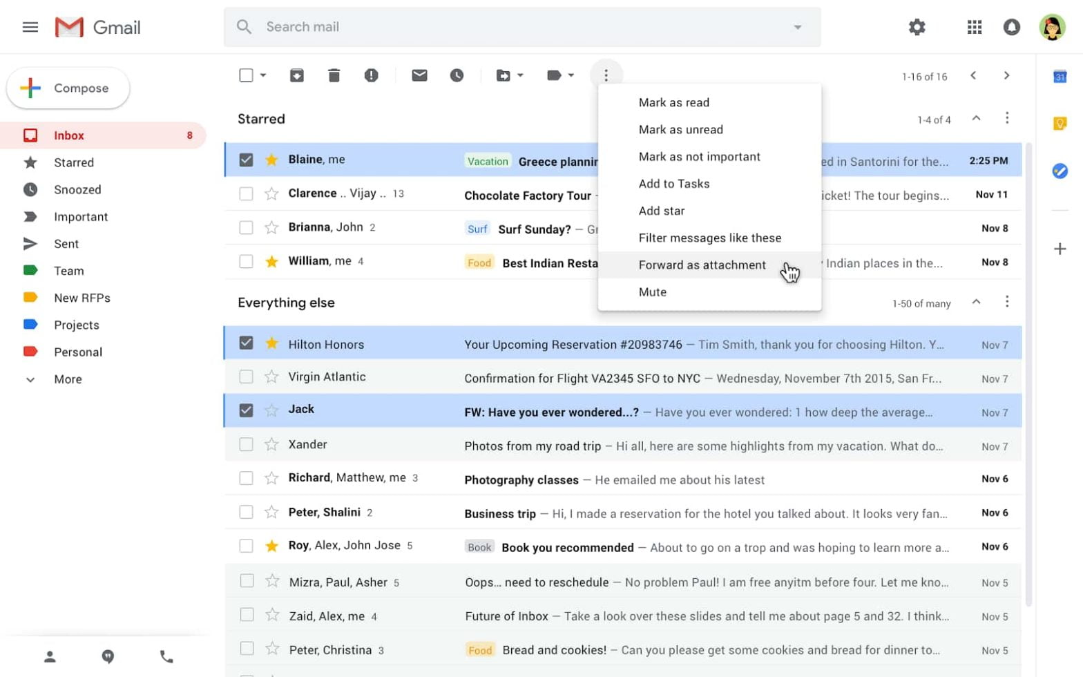 You can now attach an email to an email in Gmail: Here is How to do it?
