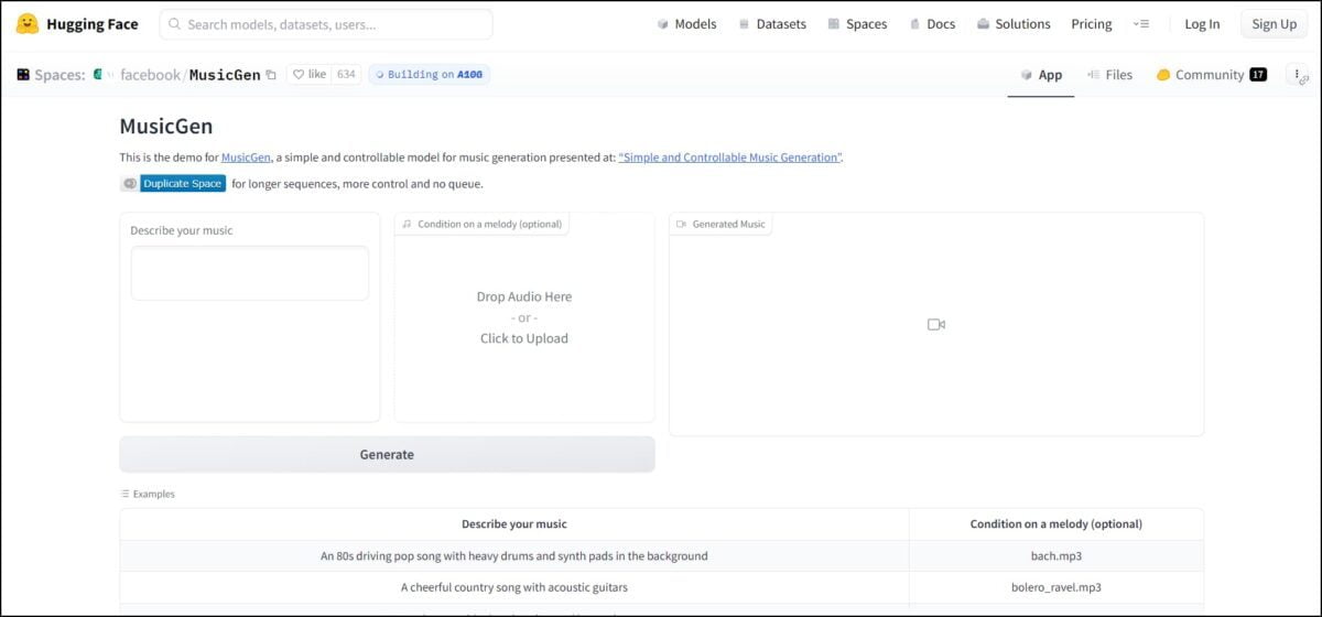 Meta Launches Generative Music AI called MusicGen