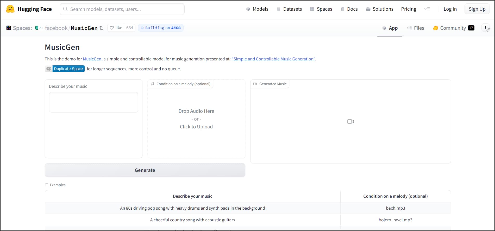 Meta Launches Generative Music AI called MusicGen